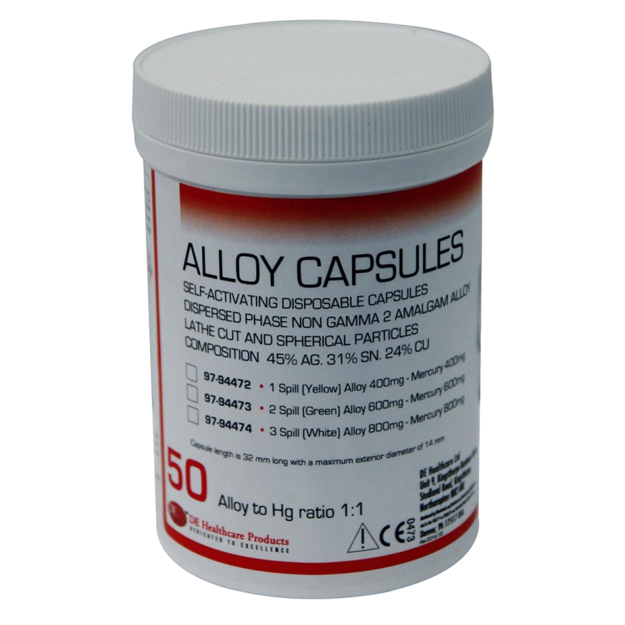 DEHP Amalgam Capsules 2 Spill Non Gamma 2 (50pk) | LavaDent Online