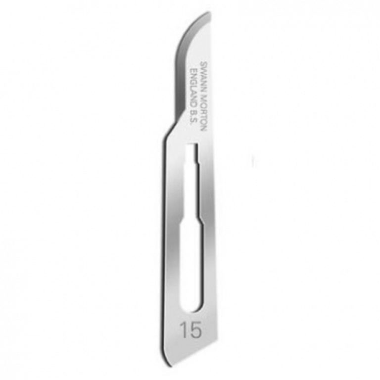 Swann-Morton S/Steel Surgical Blades No. 15 Sterile (100pk) | LavaDent ...
