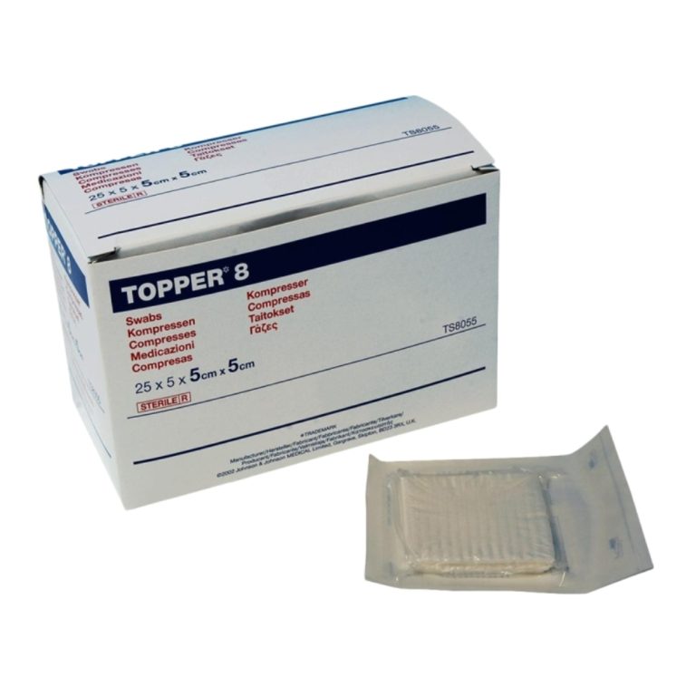 Topper 8 Swabs 4 Ply Sterile 5cm x 5cm (125pk) | LavaDent Online
