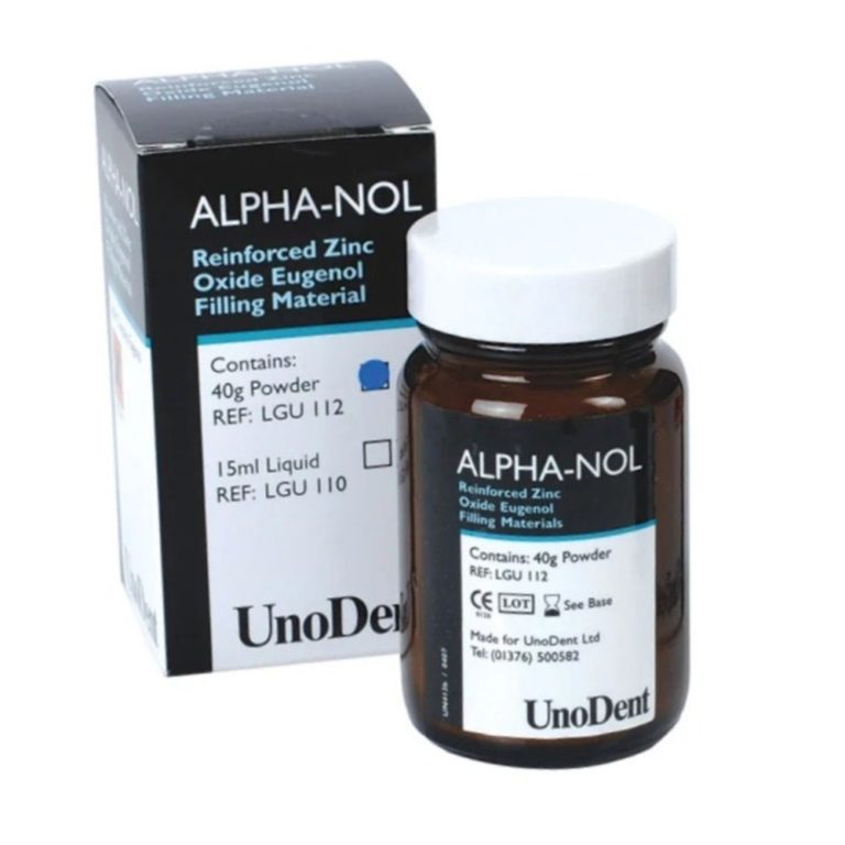 Unodent Alpha-NOL Powder Zinc Oxide Powder (40g) | LavaDent Online