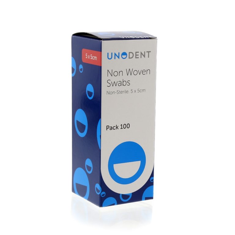 Unodent Non Woven 8 Ply Swabs 5cm x 5cm Non Sterile (100pk) | LavaDent ...