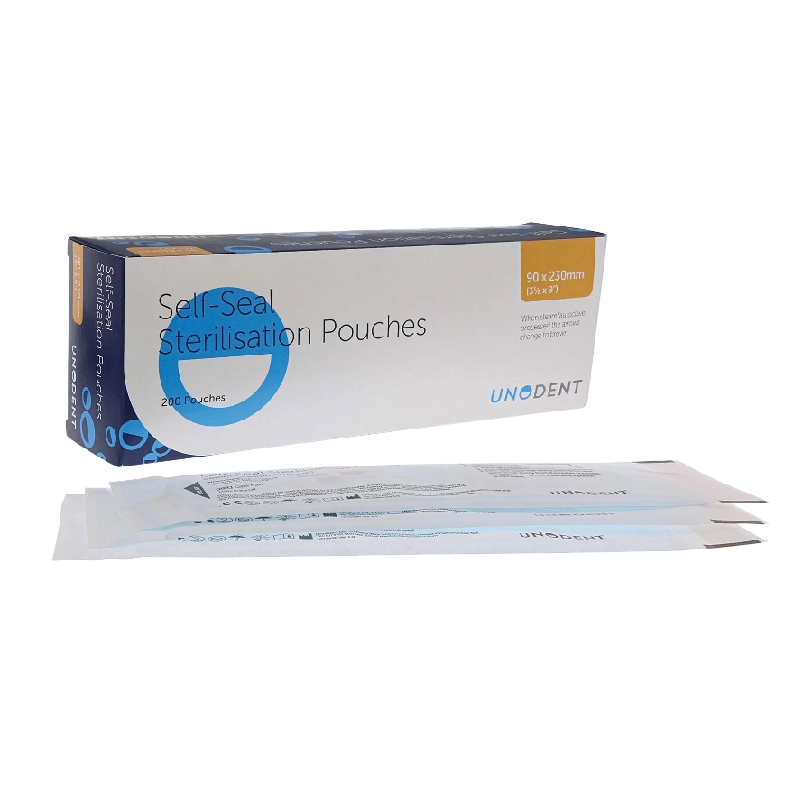 UnoDent Self Seal Sterilisation Pouches 90mm x 230mm (200pk) | LavaDent ...