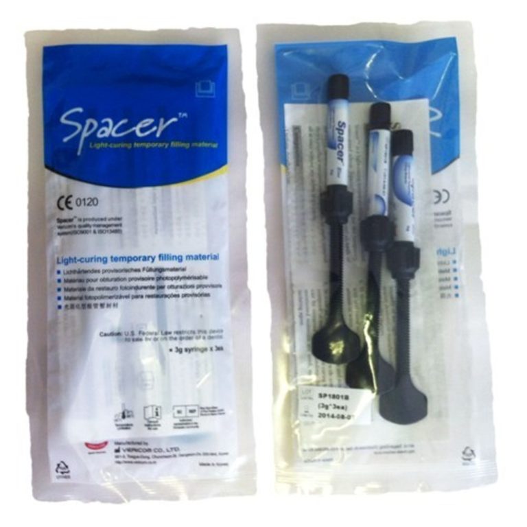 Spacer Light-cured Temporary Inlay/Onlay Material Blue (3 x 3g ...