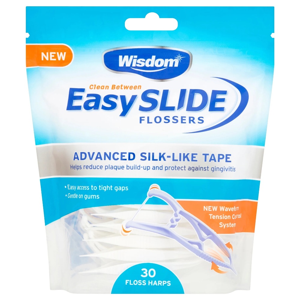 Wisdom Clean Between Easy Slide Tensioning Burst Floss Harps (5 x Packs ...