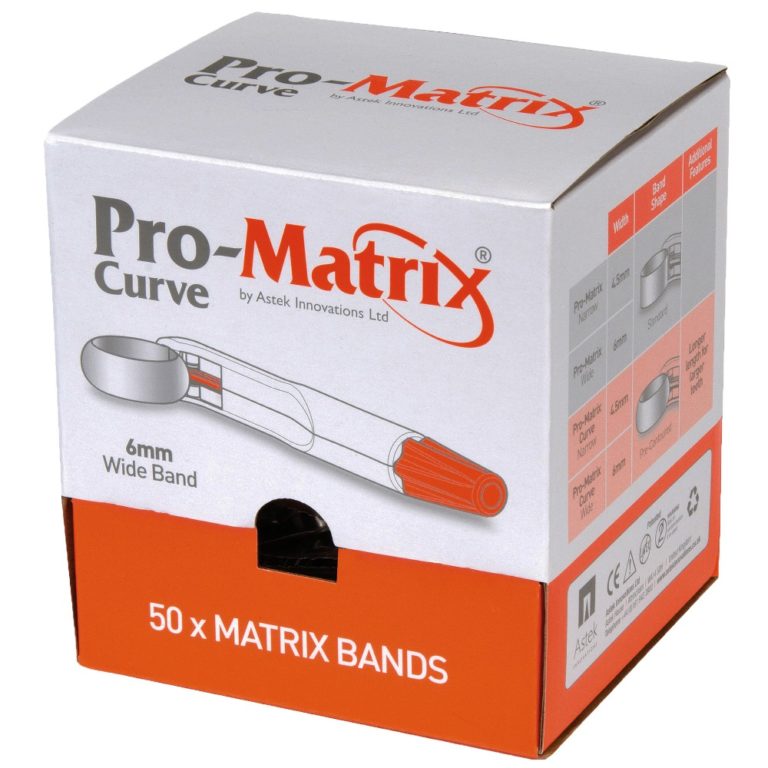 Pro Matrix Curve Pre-assembled Band & Retainer Wide 6mm Orange (50pk ...