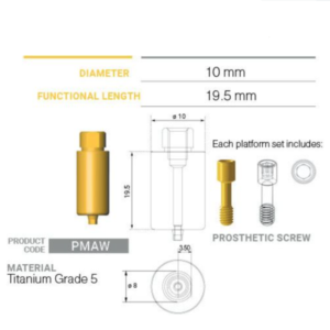 Bio3 Premill Abutment – Wide (PMAW) | LavaDent Online