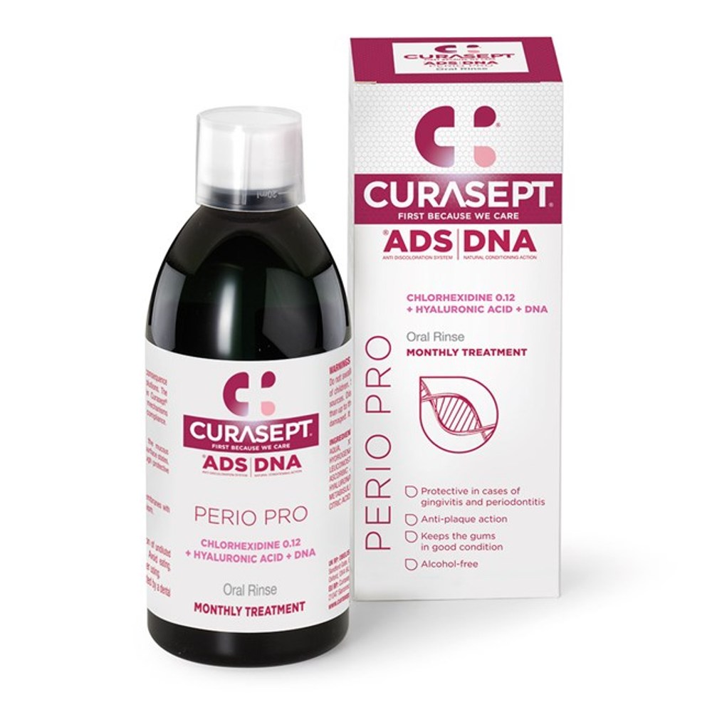 Curasept ADS Perio Pro 0.12% Chlorhexidine with Hyaluronic Acid & DNA ...
