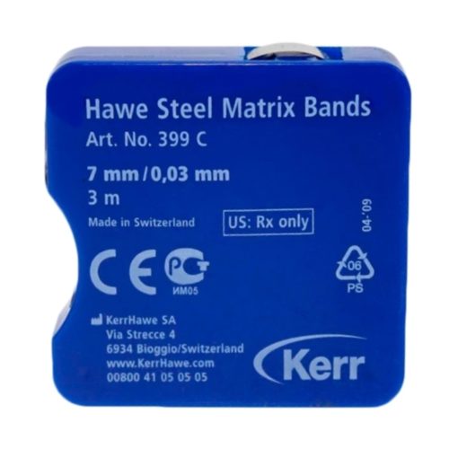 Hawe Stainless Steel Matrix Band 7mm Wide 0.03mm Thick 399C (3m ...