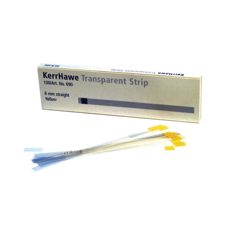 Hawe Matrix Strips Transparent Straight 6mm wide Yellow 690 (100pk ...