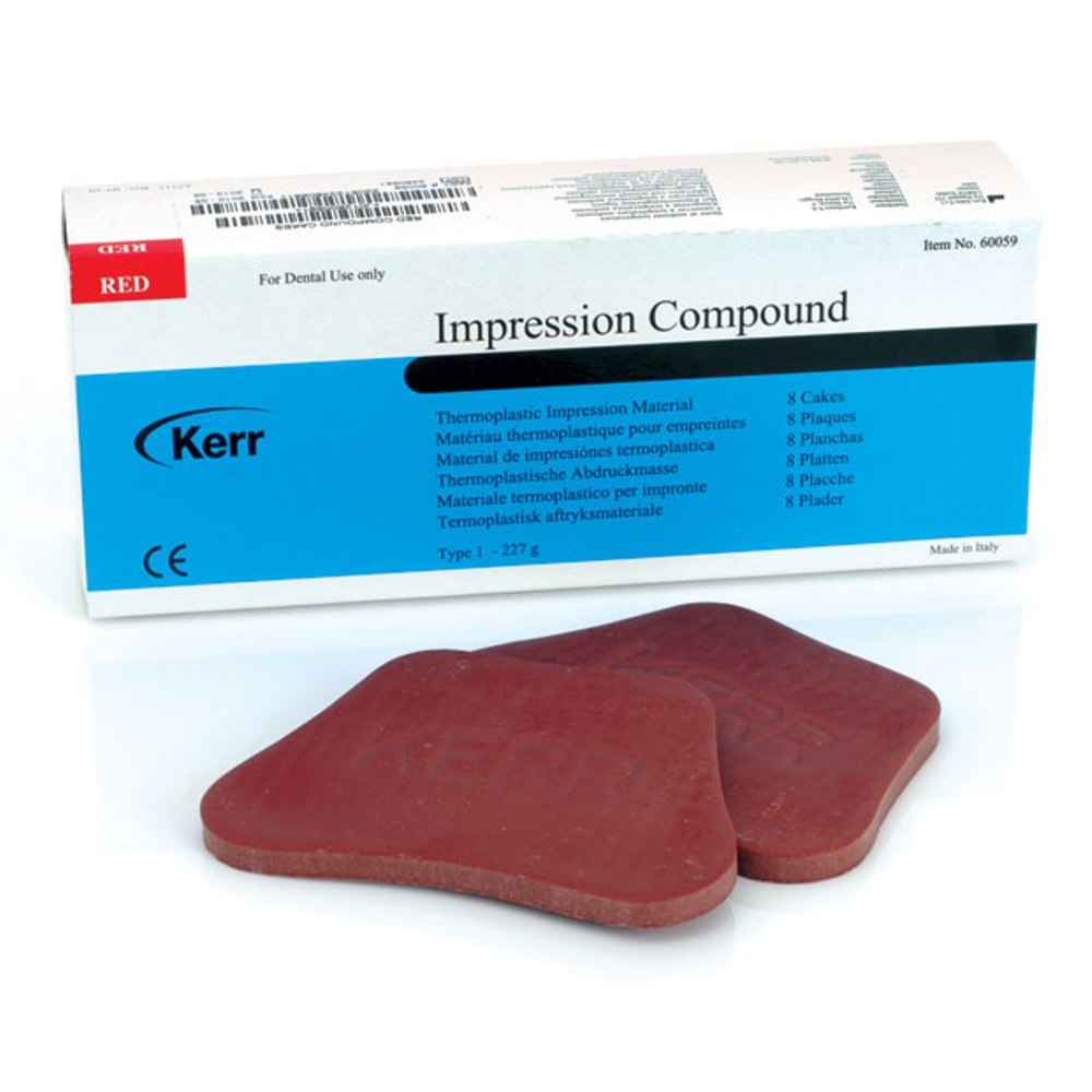 Impression Compound Cakes x 8 – Red (Temp 55˚C) | LavaDent Online