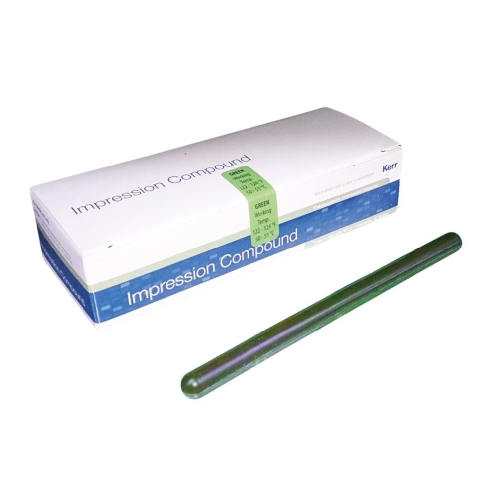 Impression Compound Sticks x 15 – Green Temp 50˚C (113g) | LavaDent Online