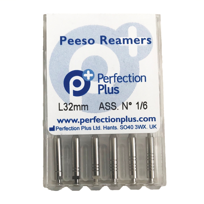 Perfection Plus Peeso Reamers RA 32mm Assorted 1-6 (6pk) | LavaDent Online
