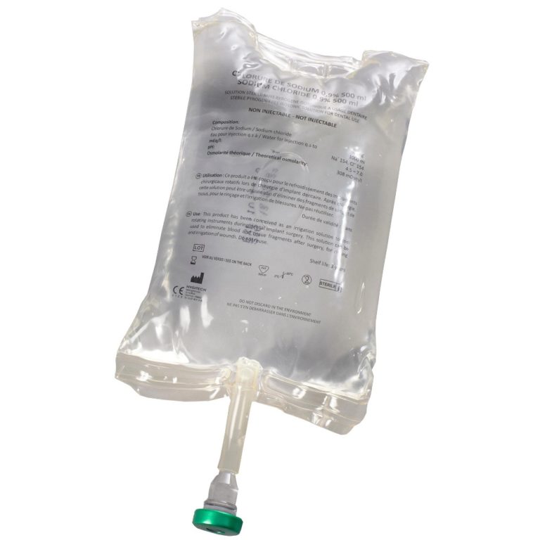 Sterile Saline Water Pouches (500ml) | LavaDent Online