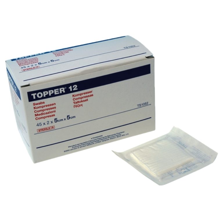 Topper 12 Swabs 6 Ply Sterile 5cm x 5cm (90pk) | LavaDent Online