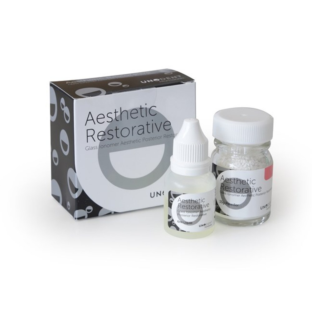 UnoDent Aesthetic Restorative Glass Ionomer Powder/Liquid Kit A3 (15g ...
