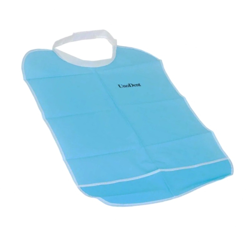 UnoDent Blue Bib With Hook & Loop Neck Fastening (Single Pack ...